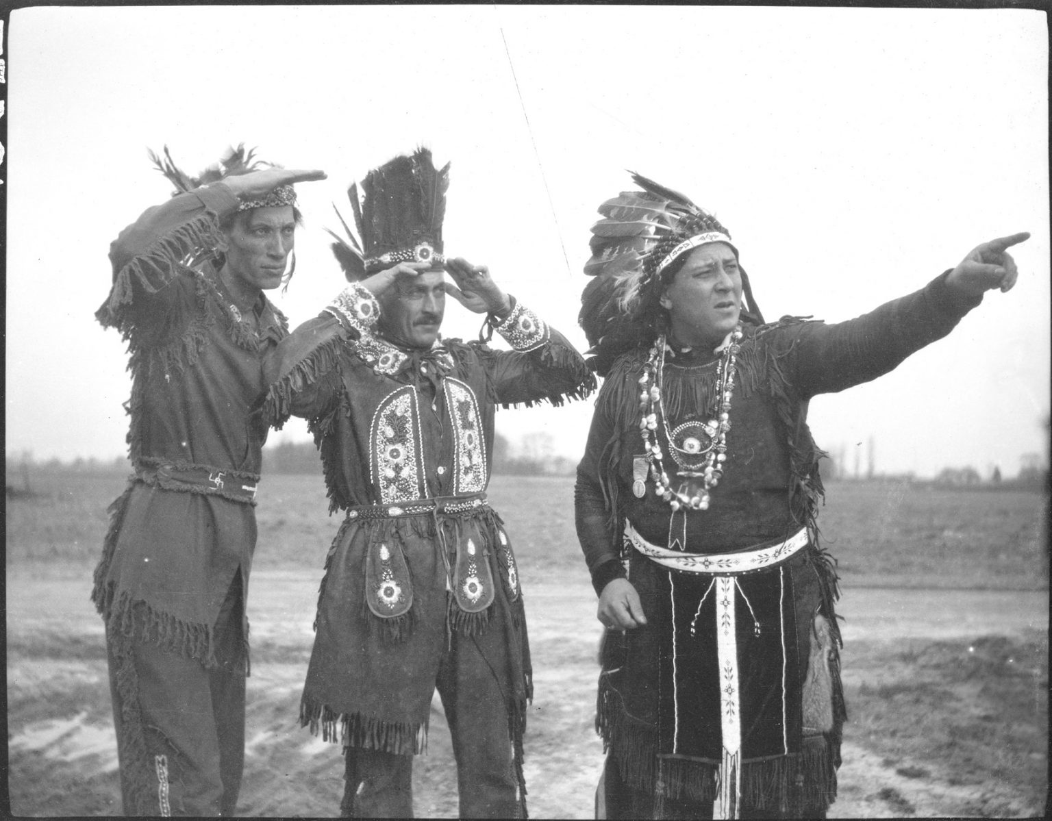 Three Chiefs Pointing 1925 – Rappahannock Indian Tribe